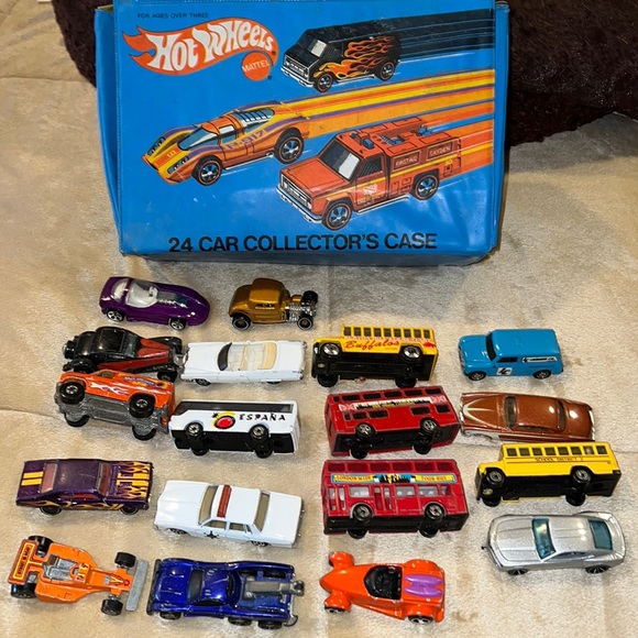 Corgi | Toys | Lot 98s Hot Wheels Matchbox Cars And Case Buses Police ...
